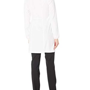 HeartSoul Scrubs Women's Break Solutely Fabulous 34" Lab Coat, White, Large