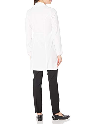 HeartSoul Scrubs Women's Break Solutely Fabulous 34" Lab Coat, White, Large