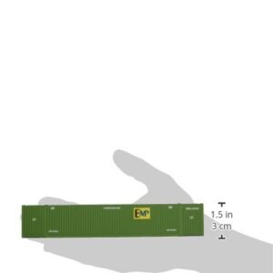 Walthers SceneMaster HO Scale Model of EMP (Green, Yellow) 53' Singamas Corrugated Side Container,949-8503