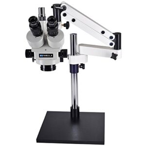 meiji techno emz5tr-v7 7x-45x zoom trinocular stereo boom microscope