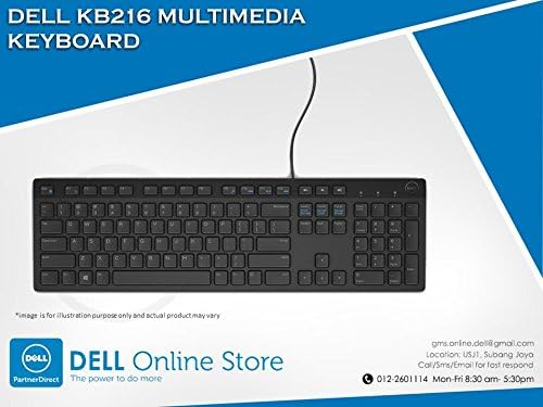 Dell Wired Keyboard - Black KB216 (580-ADMT)