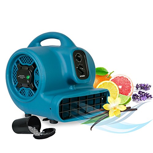 XPOWER P-450NT Freshen Aire Scented Air Mover Scent Diffusing Fan + Ionizer for Immediate Scenting, Cooling, Ventilating, & Drying of Large Areas