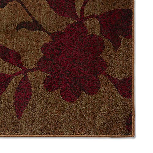 Home Dynamix Amelia Modern Area Rug | 6'7" x 9'10" Rectangle | Beige/Green/Red