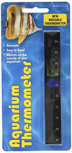 LCR Hallcrest LLC 43330972: Liquid Crystal Aquarium Thermometer Vertical