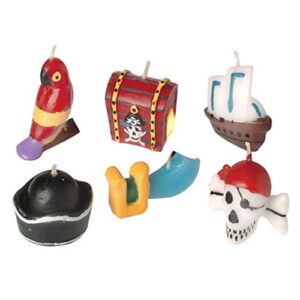 pirate birthday cake candles (6 piece)