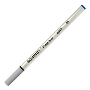 SCHMIDT 6040 Fineliner with Spring Loaded Refill 1.0mm, Point Blue, 2 Pack Blister (SC58118)