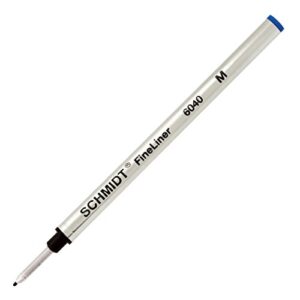 SCHMIDT 6040 Fineliner with Spring Loaded Refill 1.0mm, Point Blue, 2 Pack Blister (SC58118)