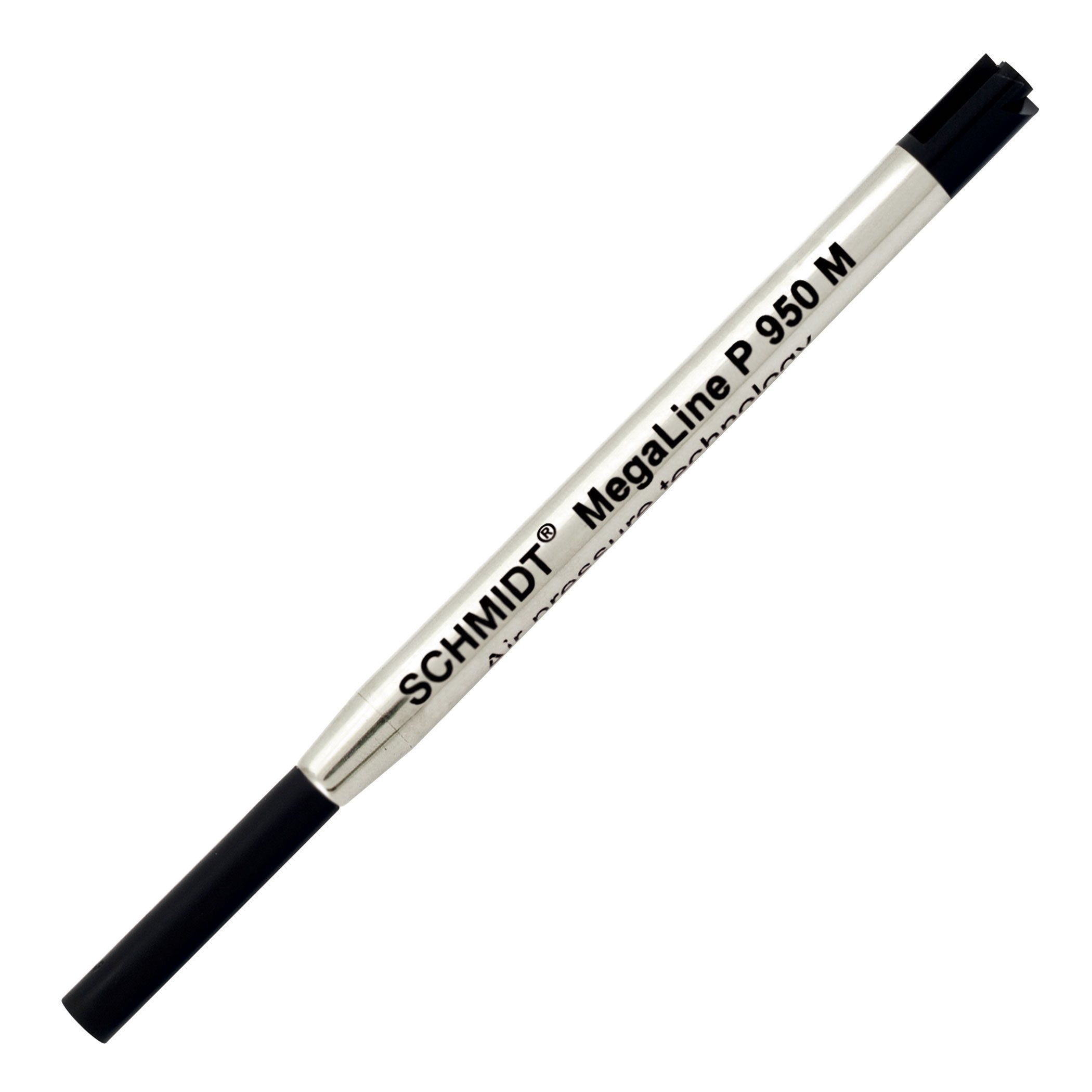 SCHMIDT P950 Megaline Pressurized Ballpoint Refill Medium, Black, 2 Pack Blister (SC58147)