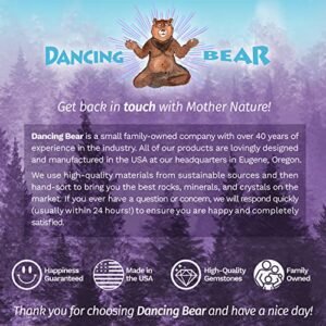 DANCING BEAR 2 Pound Selenite Small Sticks- Wands Premium Hand-Sorted Plus Include a Piece of Black Tourmaline Crystal and Educational ID Cards, Bulk, Reiki, Chakra, Good Luck & Protection