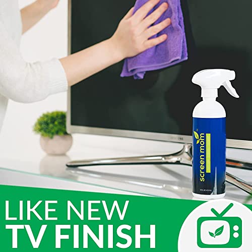 Screen Cleaner Kit - Best for LED & LCD TV, Computer Monitor, Laptop, and iPad Screens – Contains Over 1,572 Sprays in each Large 16 ounce Bottle – includes Premium Microfiber Cloth