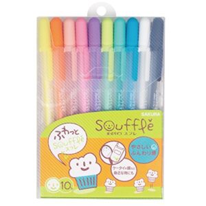 sakura color aqueous ballpoint pen ball sign souffle 10 colors pgb10vn