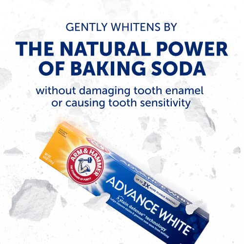 Arm & Hammer Advance White Extreme Whitening with Stain Defense, Fresh Mint, 6 oz Twin Pack (Packaging May Vary)