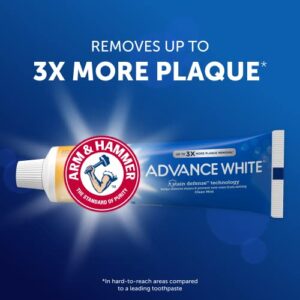 Arm & Hammer Advance White Extreme Whitening with Stain Defense, Fresh Mint, 6 oz Twin Pack (Packaging May Vary)