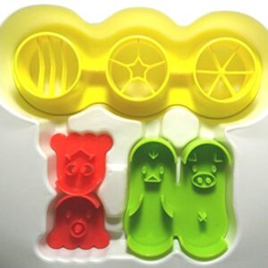 Bento Sausage Mold Set, Japanese Cute Kawaii Design, Octopus, Flower, Crab Pig, Penguin", DECO-BENTO, Japan Import