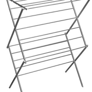 YBM HOME 2 Tier Deluxe Foldable Clothes Steel Drying Rack #1622-11