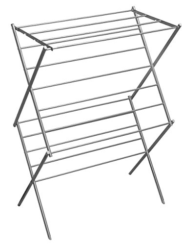 YBM HOME 2 Tier Deluxe Foldable Clothes Steel Drying Rack #1622-11