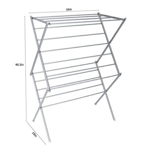 YBM HOME 2 Tier Deluxe Foldable Clothes Steel Drying Rack #1622-11