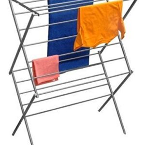 YBM HOME 2 Tier Deluxe Foldable Clothes Steel Drying Rack #1622-11