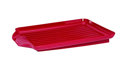 Farberware 3-Piece Dish Rack Set, Red