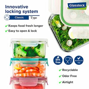 Glasslock 6pcs Set Yum Yum Eco Friendly Airtight Spill Proof Baby Meal Food Storage Container Rectangular 150ml, Safely Freeze your Homemade Baby Food