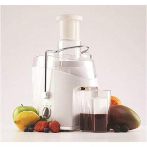 Brentwood Juice Extractor with Graduated Jar, 2-Speed 400w, White