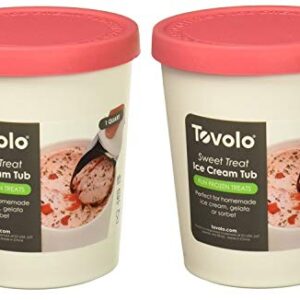 Tovolo Sweet Treats 1 Quart Raspberry Tub, Set of 2