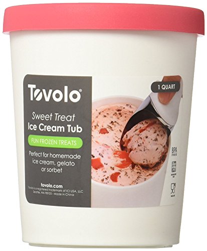 Tovolo Sweet Treats 1 Quart Raspberry Tub, Set of 2