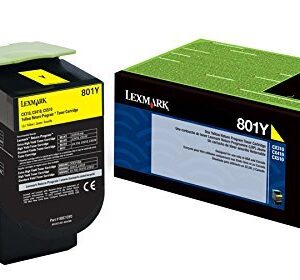 Lexmark (801) toner cartridge set, 80C10C0, 80C10K0, 80C10M0, 80C10Y0