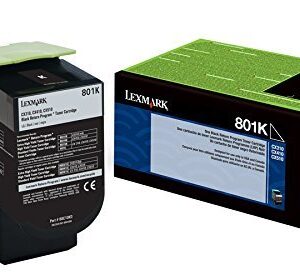 Lexmark (801) toner cartridge set, 80C10C0, 80C10K0, 80C10M0, 80C10Y0