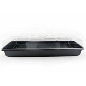 Plant Tray Clear Plastic Humidity Domes: Pack of 10 - Fits 10 Inch x 20 Inch Garden Germination Trays - Greenhouse Grow Covers