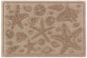 aquashield beachcomber doormat, 2" x 3", camel