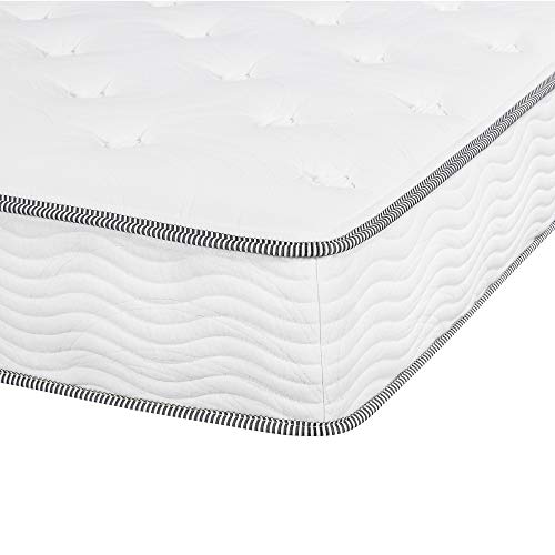 Olee Sleep 10 Inch Gel Infused Foam Top Innerspring Mattress, Twin, White