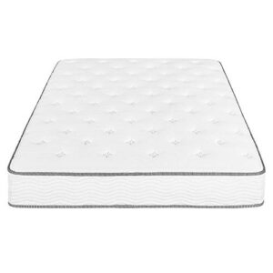 Olee Sleep 10 Inch Gel Infused Foam Top Innerspring Mattress, Twin, White