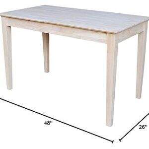 International Concepts Computer Desk with Flip Down Drawer