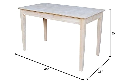 International Concepts Computer Desk with Flip Down Drawer