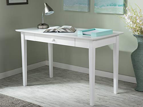 Atlantic Furniture AH12102 Shaker Desk with Drawer, White,H-79282