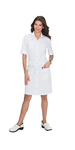 KOI 905 Women's Alexandra Scrub Dress White M