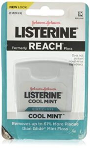 listerine dental floss, cool mint 55 yds