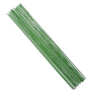 decora 18 gauge green floral stem wire for artificial flower making 16 inch,50/package