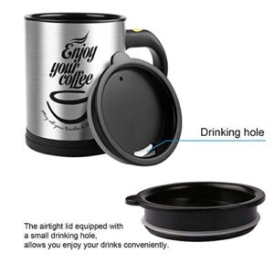 AZFUNN Self Stirring Coffee Mug - Self Stirring, Electric Stainless Steel Automatic Self Mixing Cup and Mug- Cute & Funny, Best for Morning, Travelling, Home, Office, Men and Women