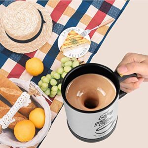 AZFUNN Self Stirring Coffee Mug - Self Stirring, Electric Stainless Steel Automatic Self Mixing Cup and Mug- Cute & Funny, Best for Morning, Travelling, Home, Office, Men and Women