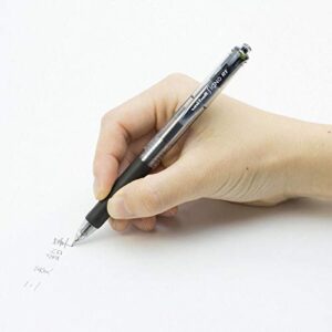 Uni-ball Signo RT Rubber Grip & Click Retractable Ultra Micro Point Gel Pens -0.38mm-black Ink- Value Set of 10