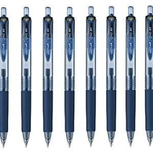 Uni-ball Signo RT Rubber Grip & Click Retractable Ultra Micro Point Gel Pens -0.38mm-blue black Ink- Value Set of 10