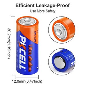 PKCELL 5 Counts 1.5V LR1/MN9100/E90/N Size Alkaline Batteries, Leak-Proof Batteries, High Performance and Powerful Batteries, Suitable for All Kinds of Electronic Equipment