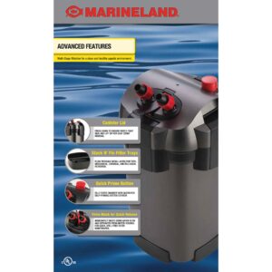 Marineland Magniflow Canister Filter For aquariums, Easy Maintenance,Black