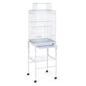 Prevue Pet Products SP445W Bird Cage Stand with Shelf, White