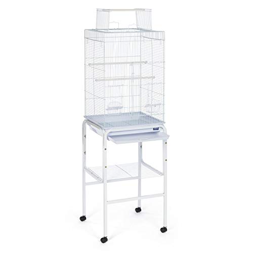 Prevue Pet Products SP445W Bird Cage Stand with Shelf, White