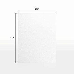 LUXPaper 8.5" x 11" Cardstock | Letter Size | Crystal Metallic | 105lb. Cover (192lb. Text) | 50 Qty