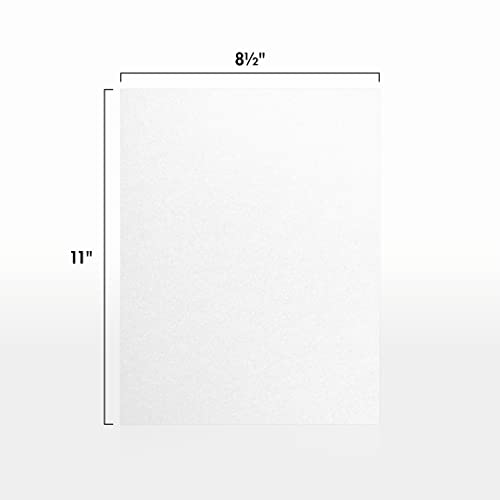 LUXPaper 8.5" x 11" Cardstock | Letter Size | Crystal Metallic | 105lb. Cover (192lb. Text) | 50 Qty