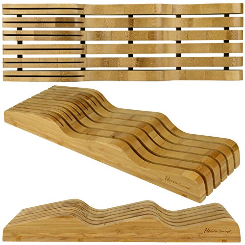 16 Knives Organic Bamboo Knife Block